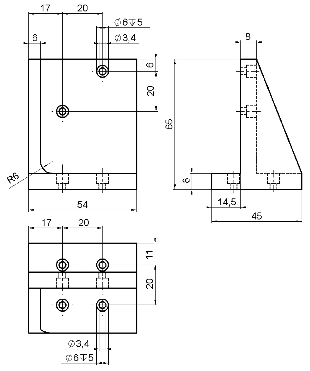 M-105.VB1 Z-Axis Mounting Bracket